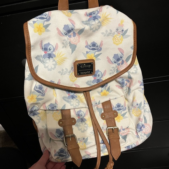 Loungefly | Bags | Loungefly Canvas Disneys Stitch Pastel And Floral ...